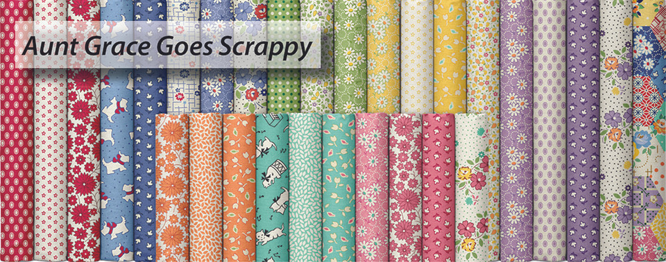 Aunt Grace Goes Scrappy by Judie Rothermel for Marcus Fabrics | Hancock's of Paducah